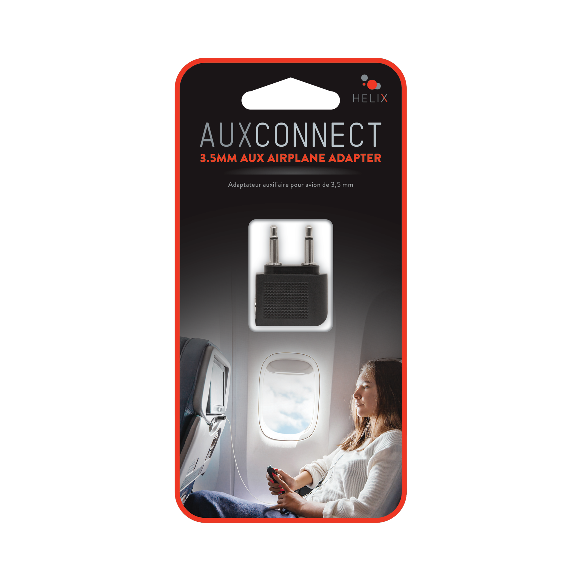 AuxConnect 3.5mm Aux Airplane Adapter – Helix
