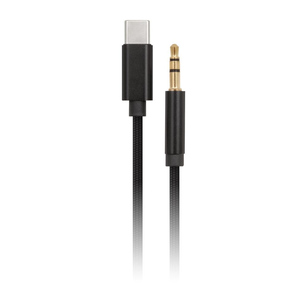 Braided USB-C to 3.5mm Cable - Black – Helix