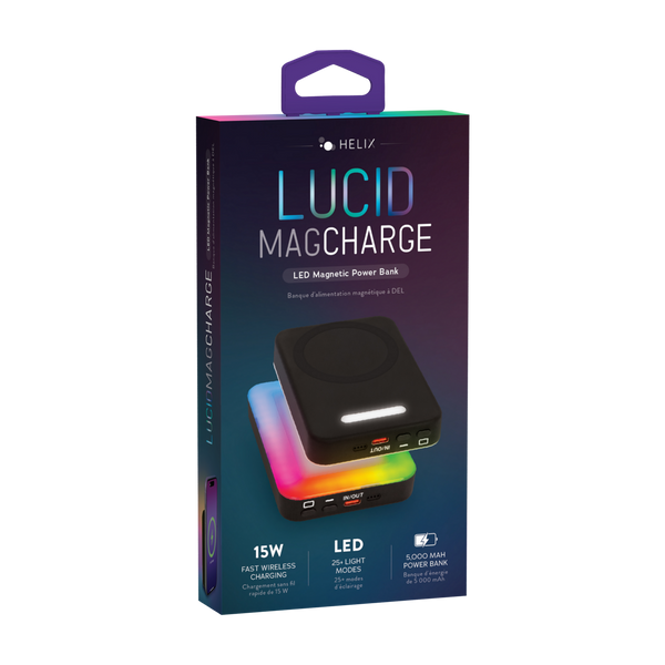 Lucid LED Magsafe Power Bank 5,000 mAh – Helix