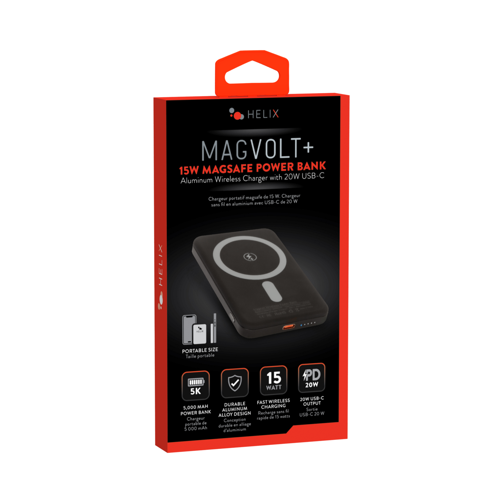 5,000 mAh MagSafe Powerbank – Helix