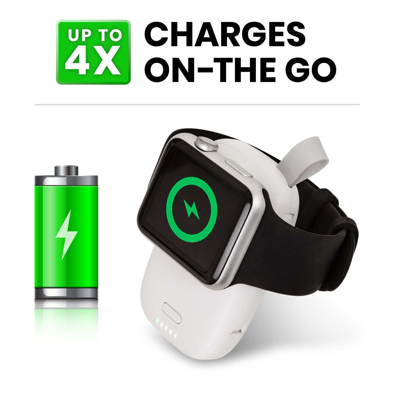 Portable Watch Charger With Built-In Power Bank – Helix