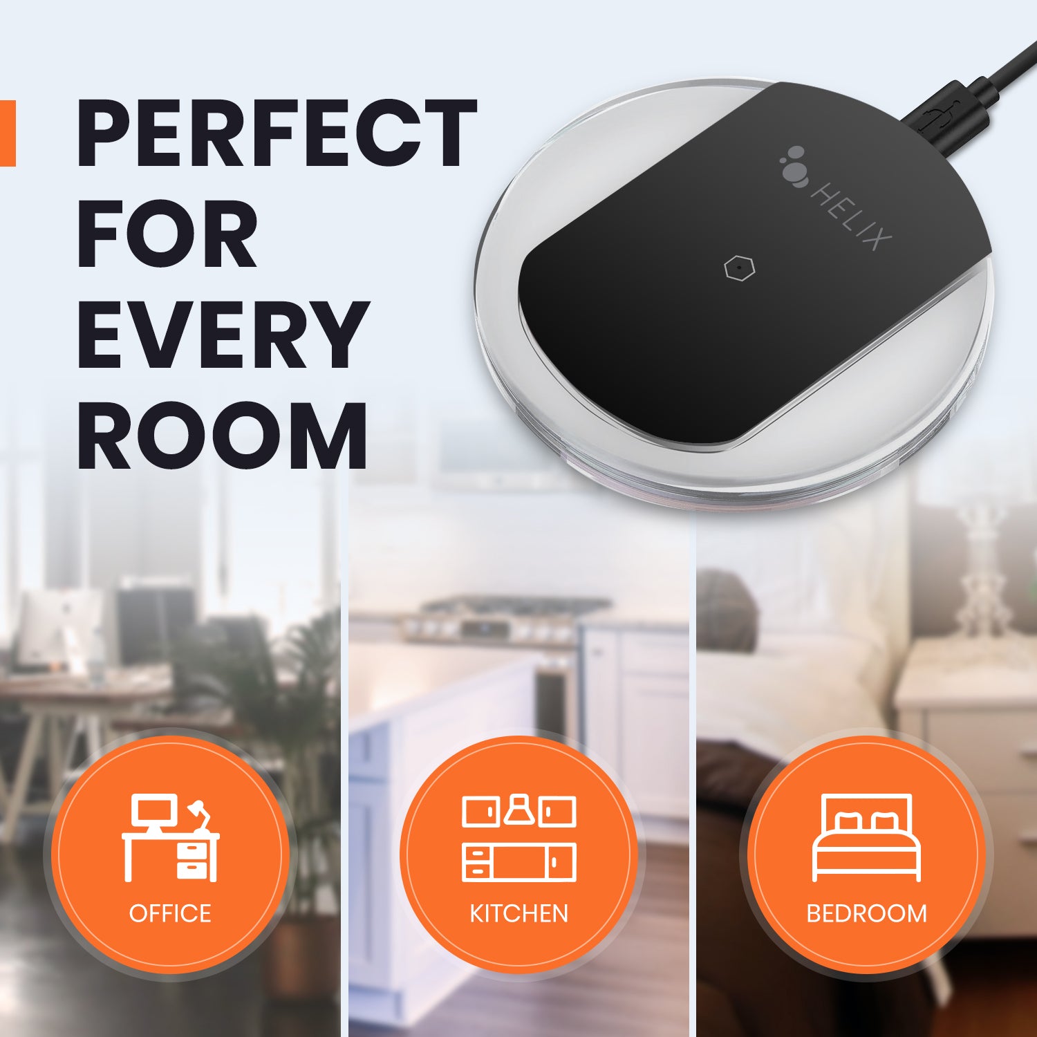 Helix Wireless Charger with 5ft Micro USB Cable