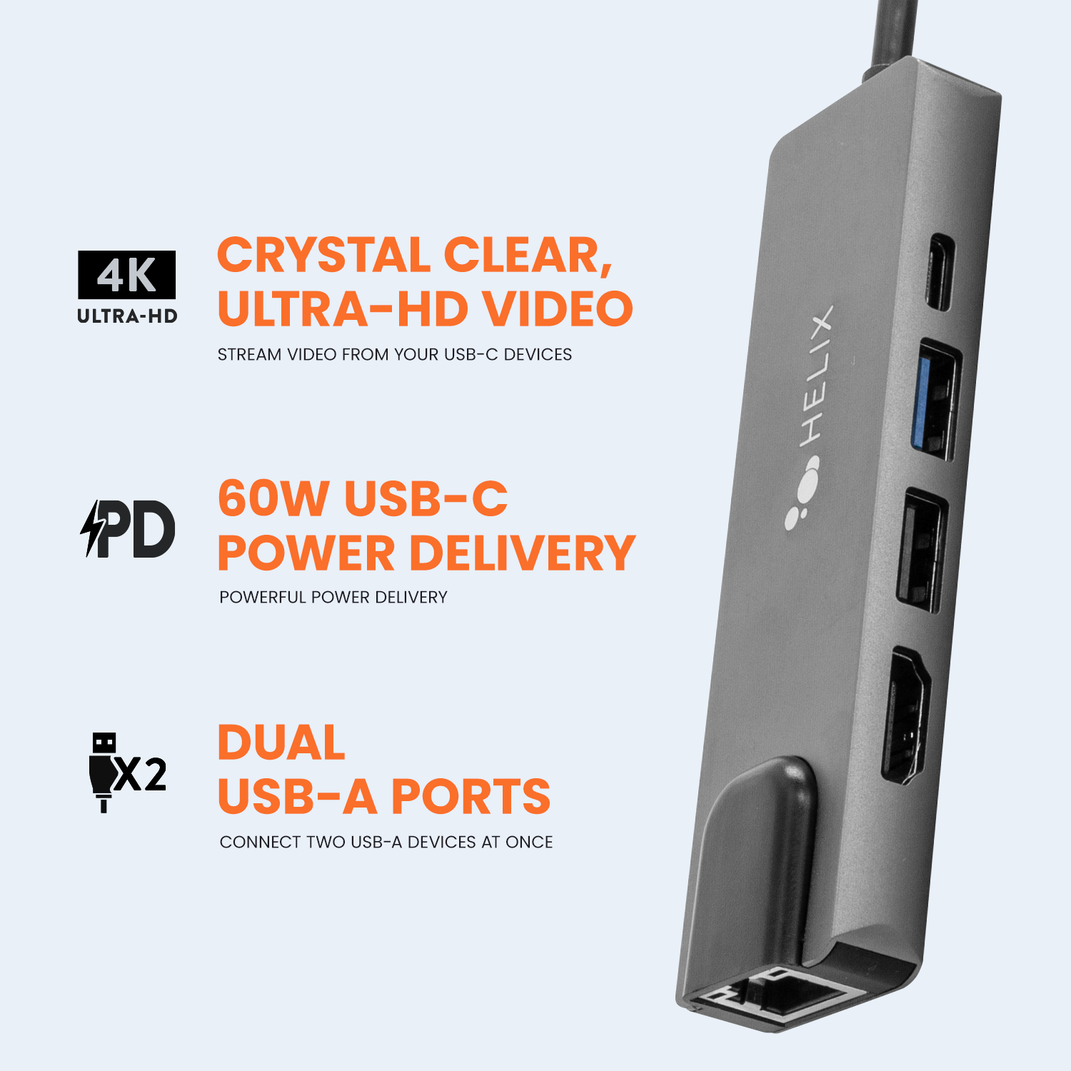 7-in-1 USB-C Hub – Helix